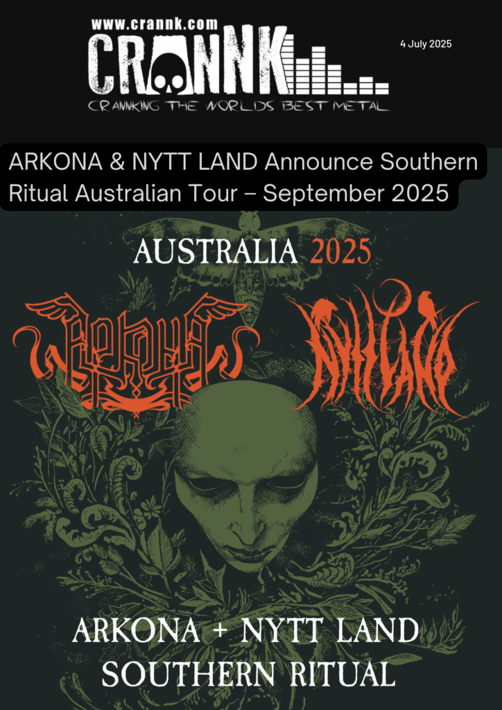 ARKONA & NYTT LAND Announce Southern Ritual Australian Tour – September ...