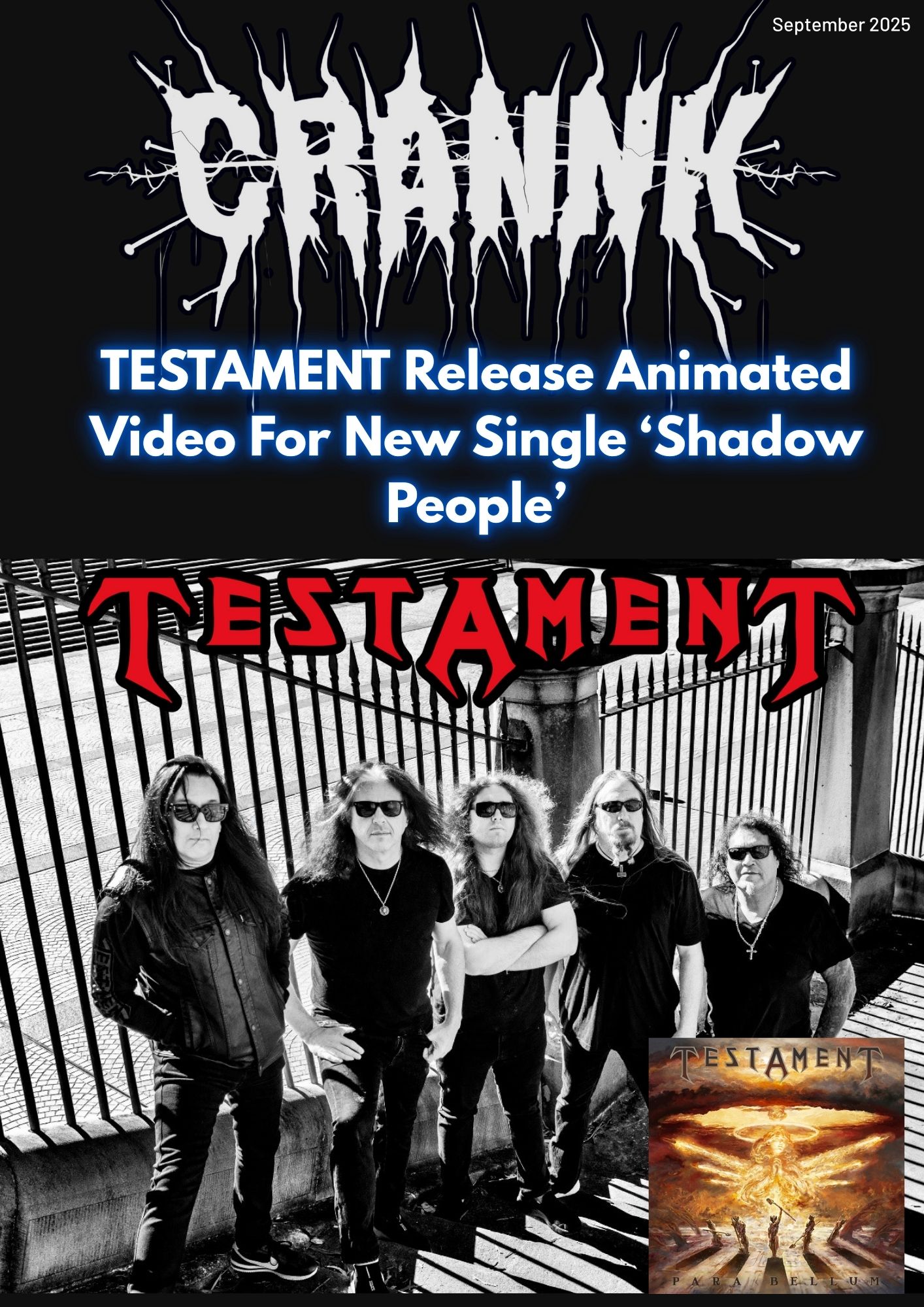 TESTAMENT Release Animated Video For New Single ‘Shadow People’