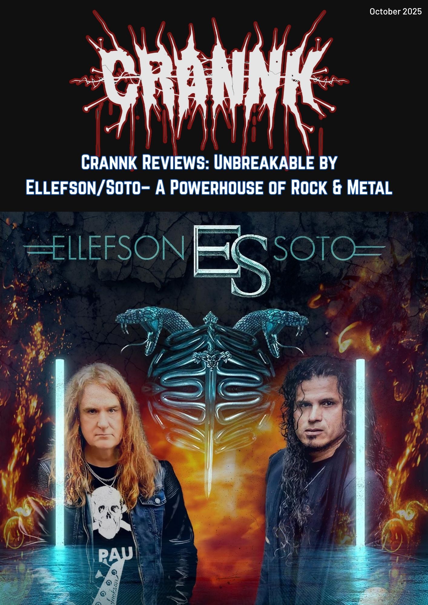 Crannk Reviews: Unbreakable by Ellefson/Soto– A Powerhouse of Rock ...