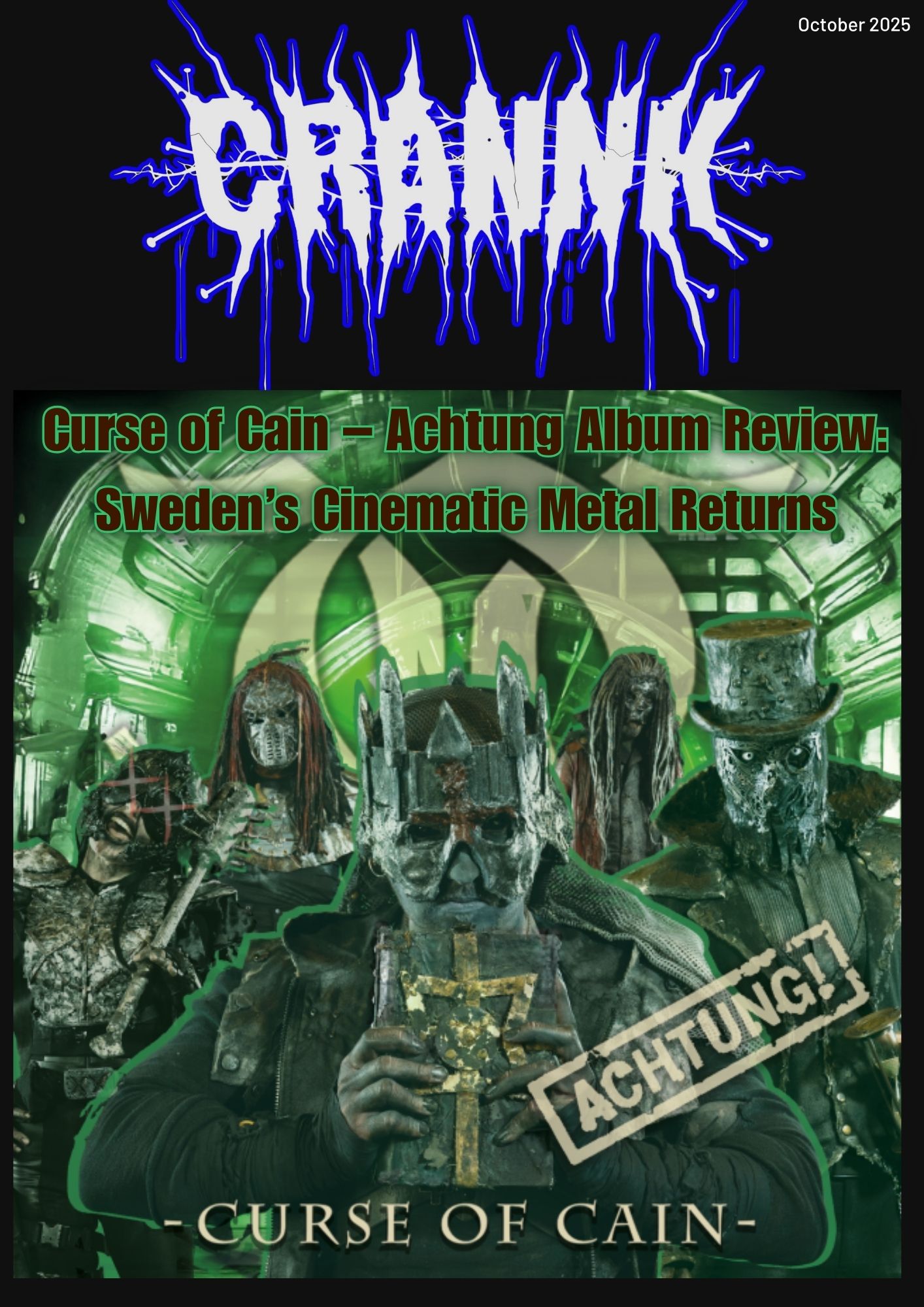 Curse of Cain – Achtung Album Review: Sweden’s Cinematic Metal Returns