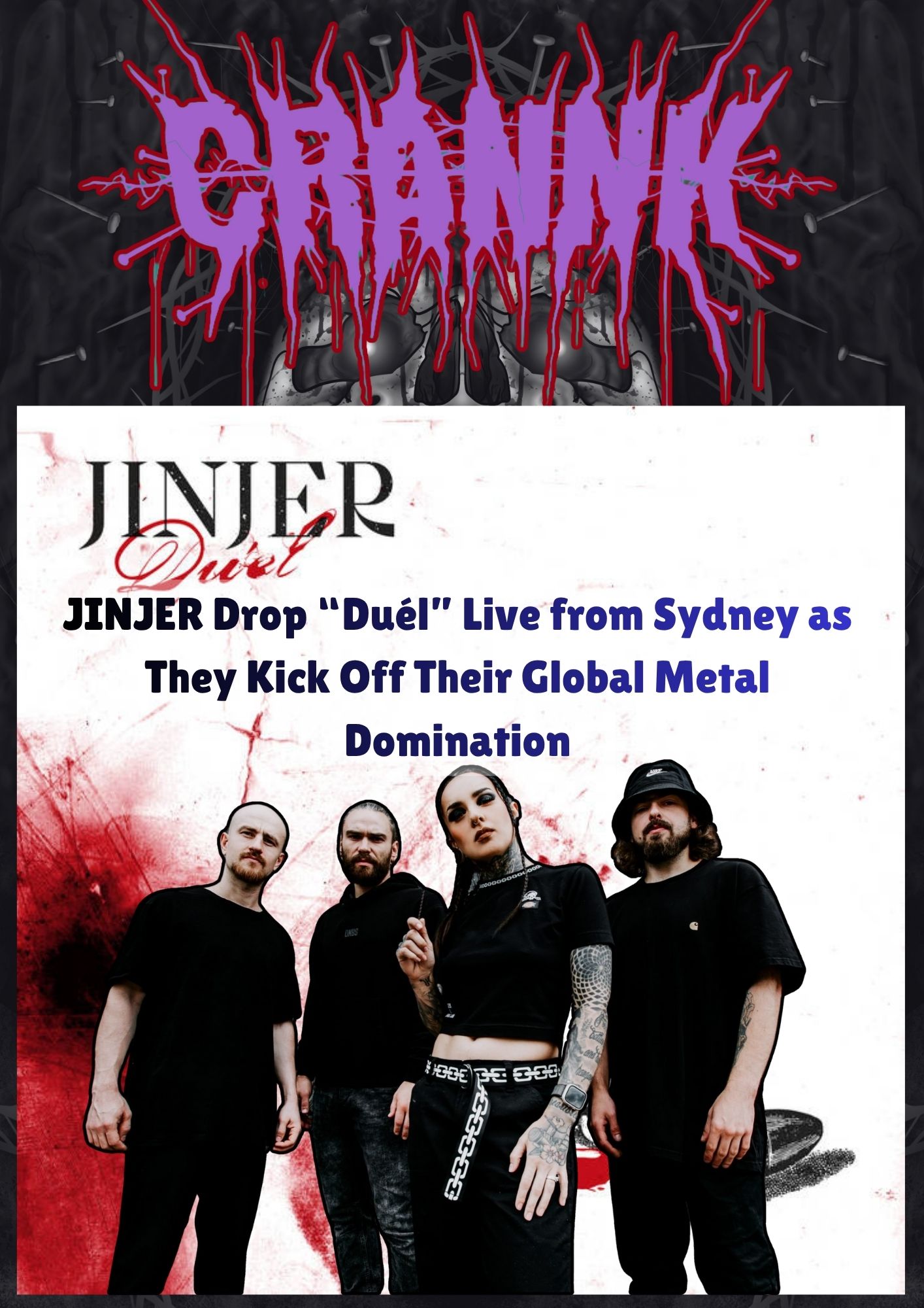 JINJER Drop “Duél” Live from Sydney as They Kick Off Their Global Metal ...