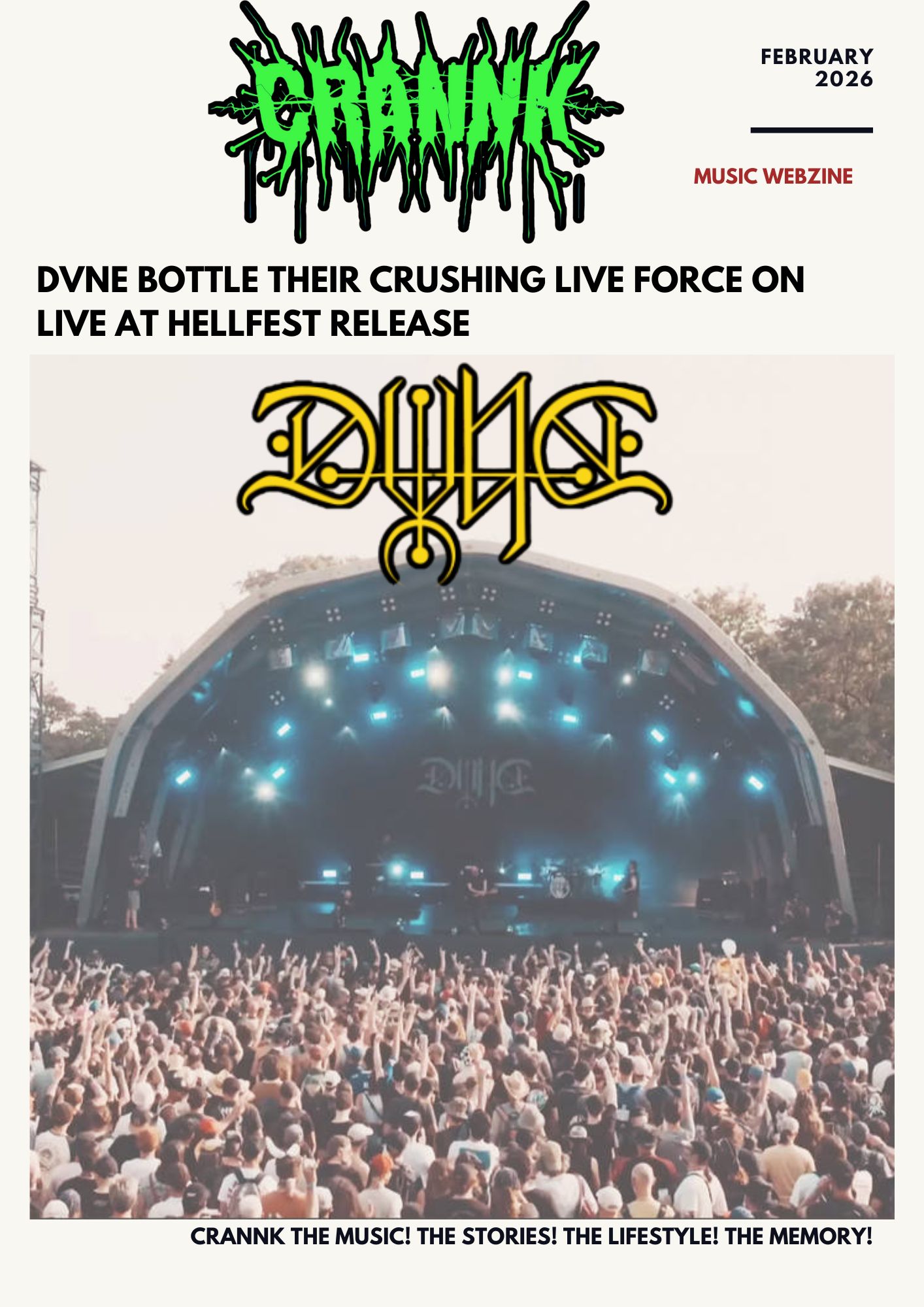 Dvne Bottle Their Crushing Live Force on Live at Hellfest Release