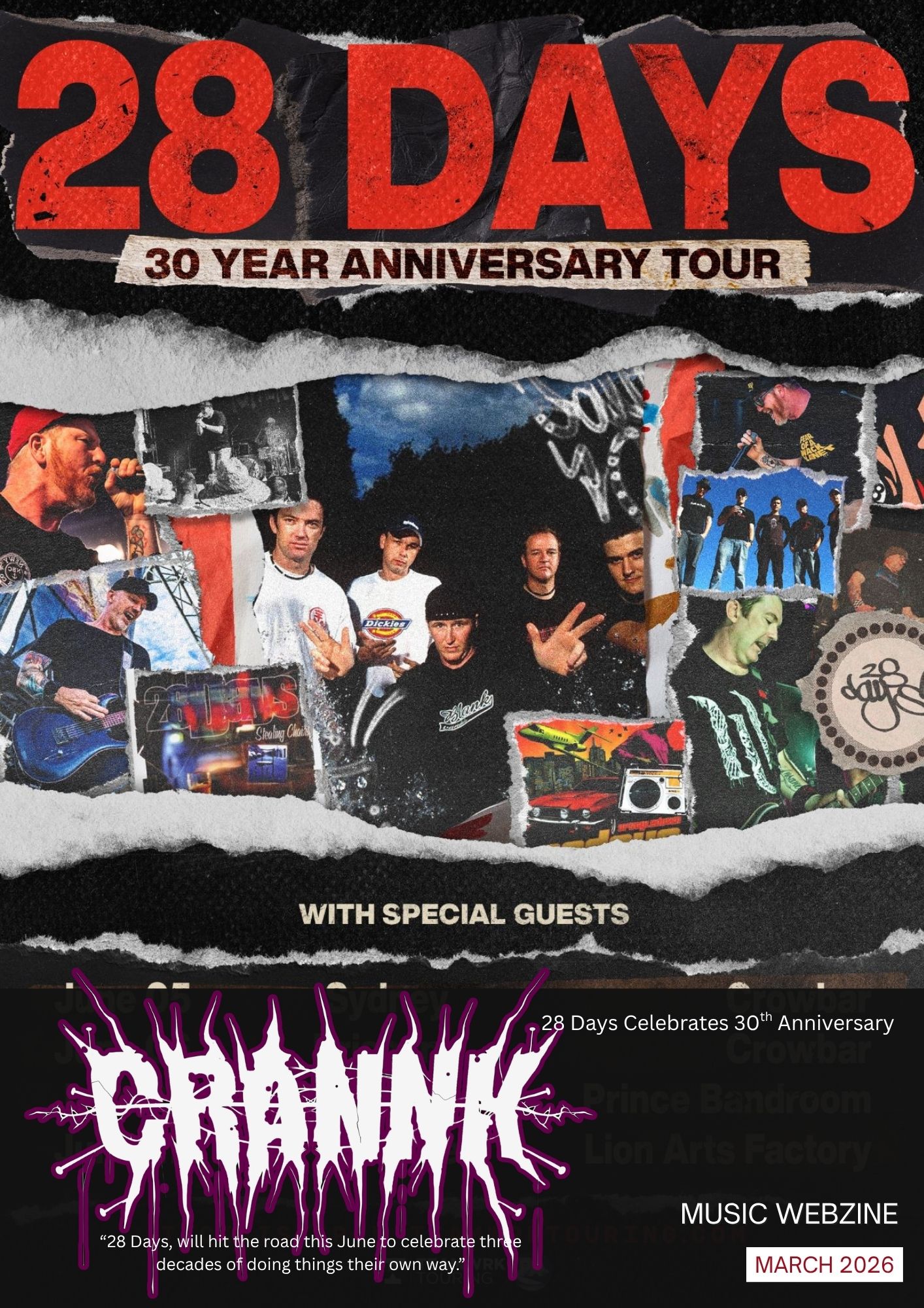 28 Days Celebrate 30 Years of Aussie Punk Chaos with 2026 Anniversary ...
